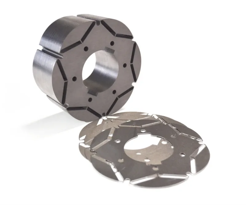 Rotor core laminations with Bonding varnish/Backlack Technology